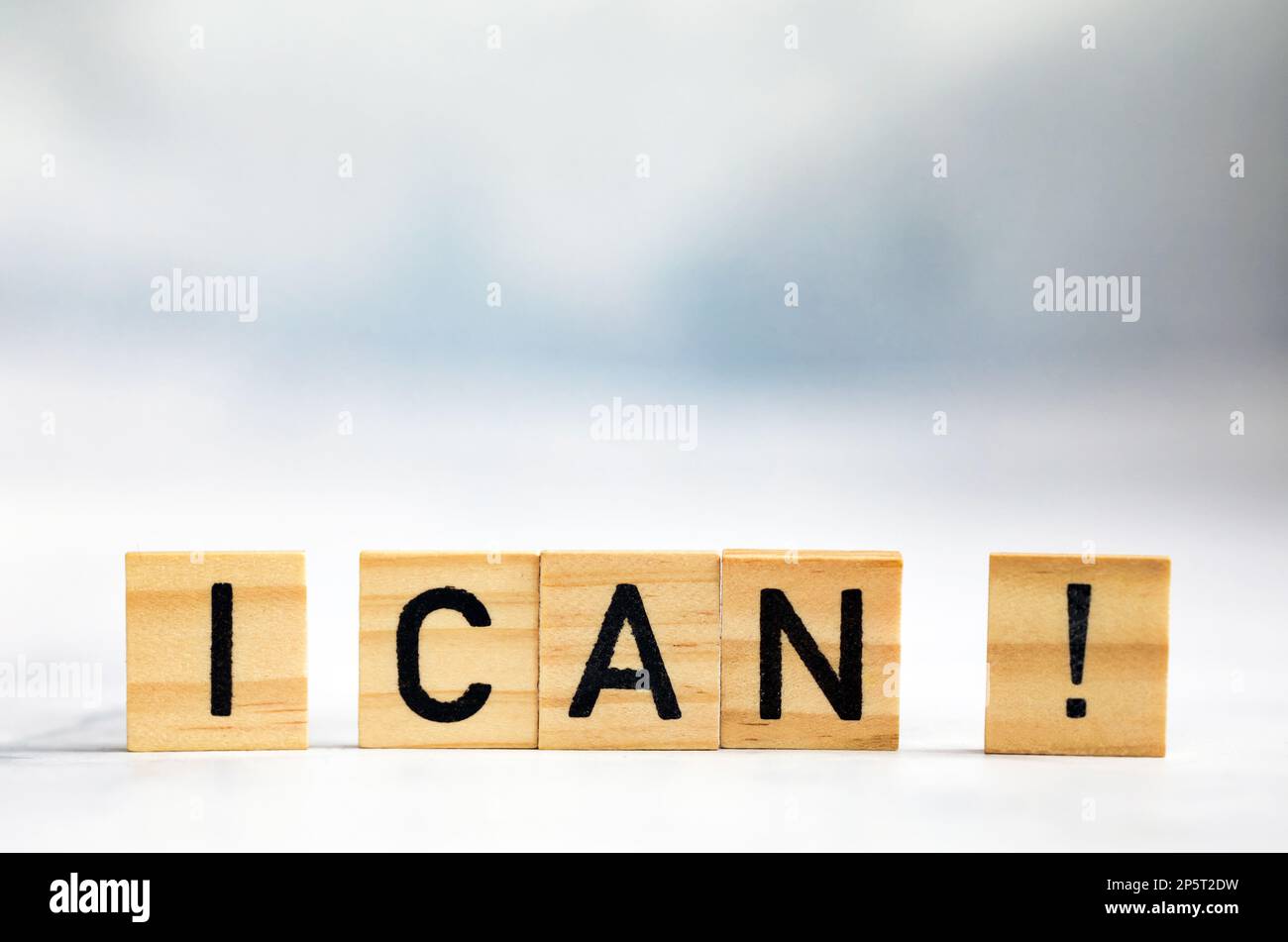 I can text wooden cubes . Positive thinking, motivation, attitude and ...