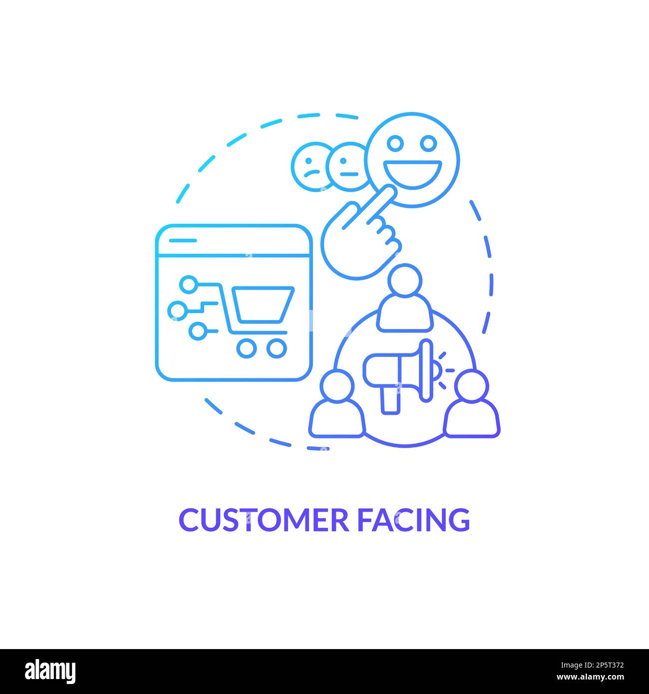 Customer facing blue gradient concept icon Stock Vector Image & Art - Alamy Customer facing blue gradient concept icon Stock Vector Image & Art - Alamy