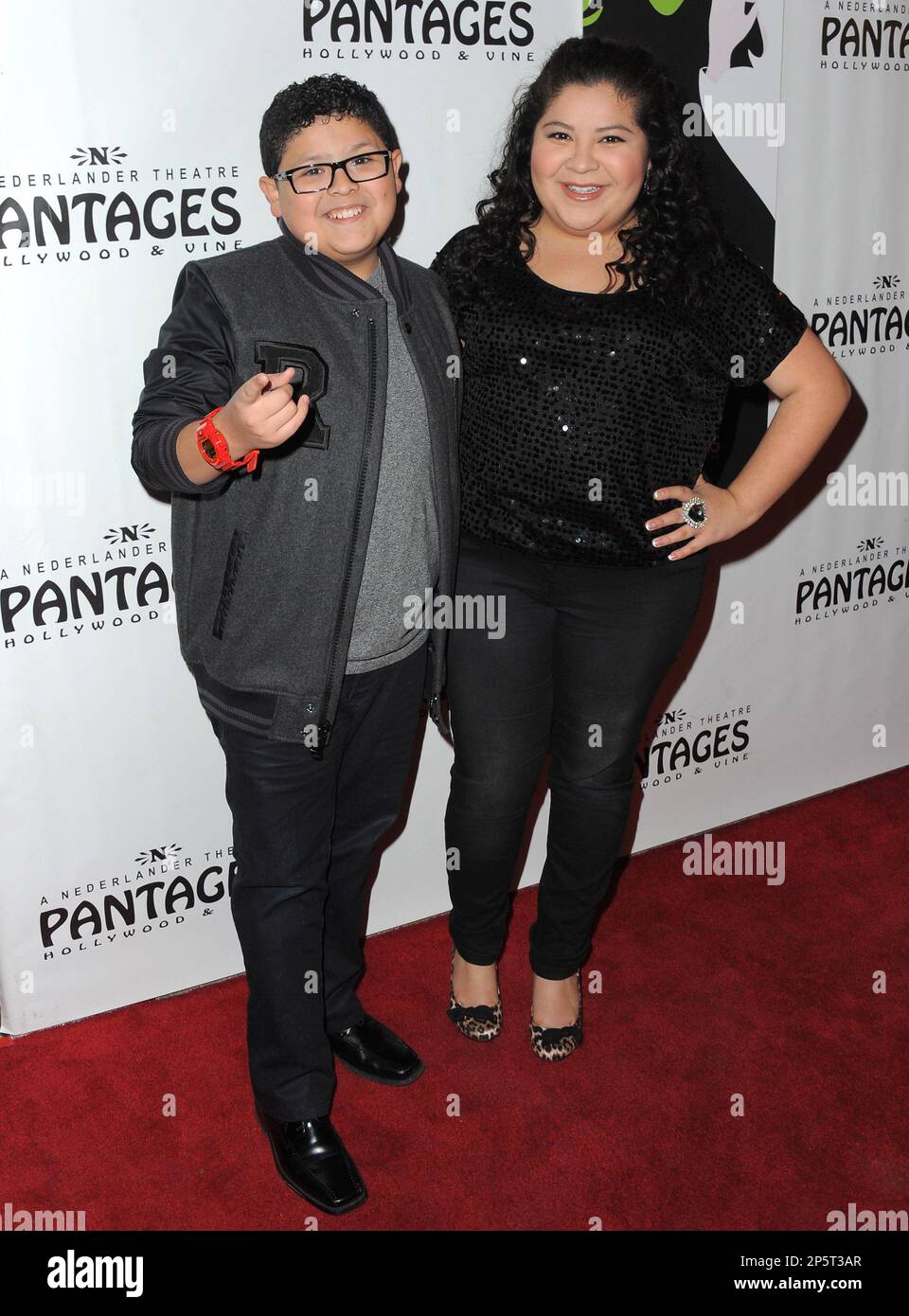 HOLLYWOOD, CA - DECEMBER 01: Rico Rodriguez and Raini Rodriguez arrive ...