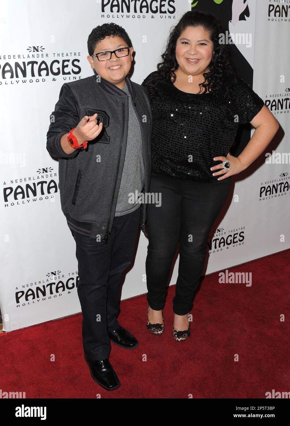 HOLLYWOOD, CA - DECEMBER 01: Rico Rodriguez and Raini Rodriguez arrive ...