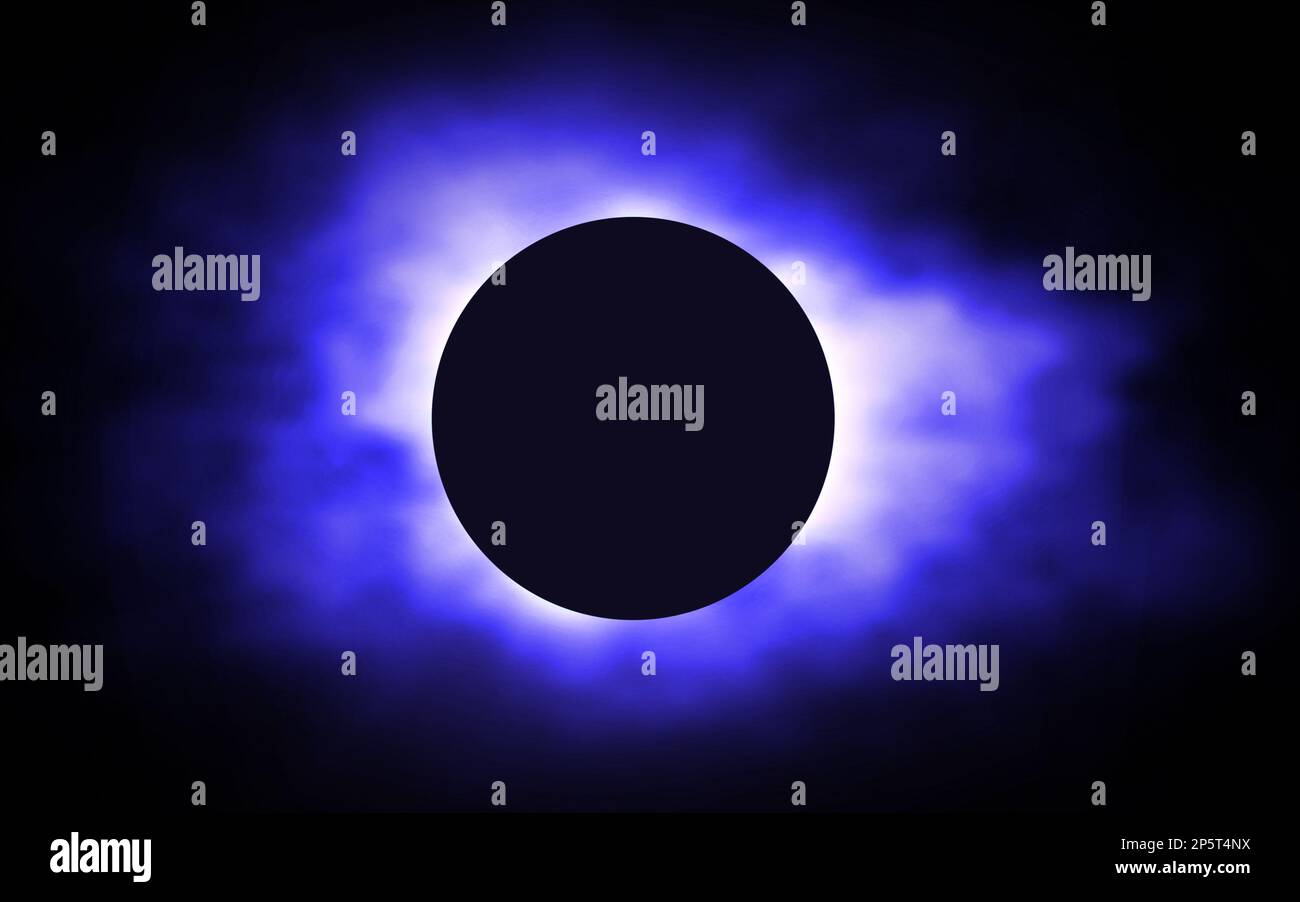 Eclipse Lunar Animation I'm Galaxy Background. Animated purple Solar ...