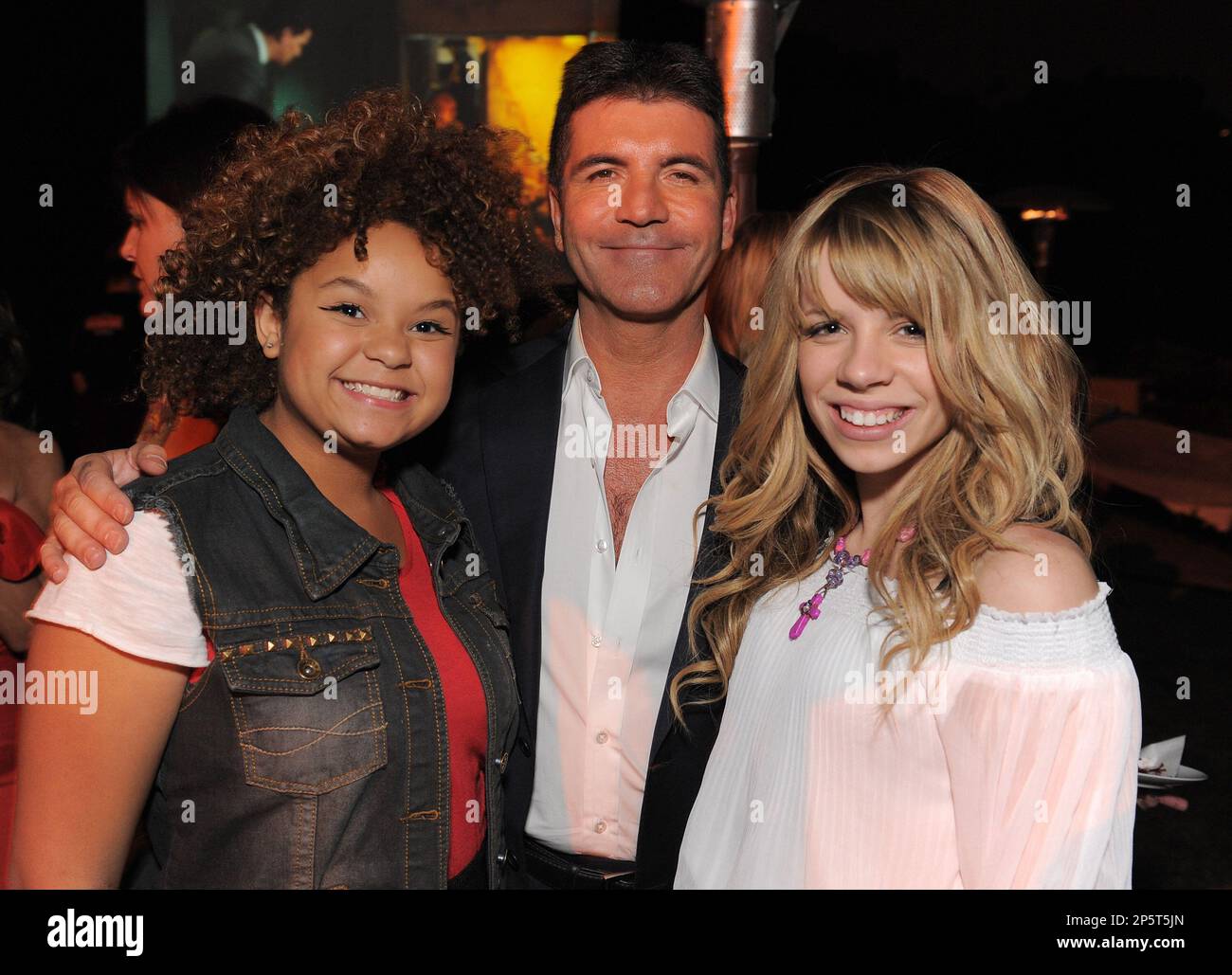 WEST HOLLYWOOD, CA - NOVEMBER 10: Rachel Crow, Simon Cowell and Drew ...