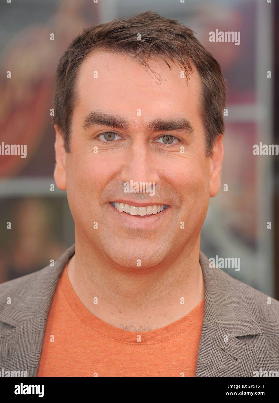 UNIVERSAL CITY, CA - FEBRUARY 19: Actor Rob Riggle arrives at the "Dr ...