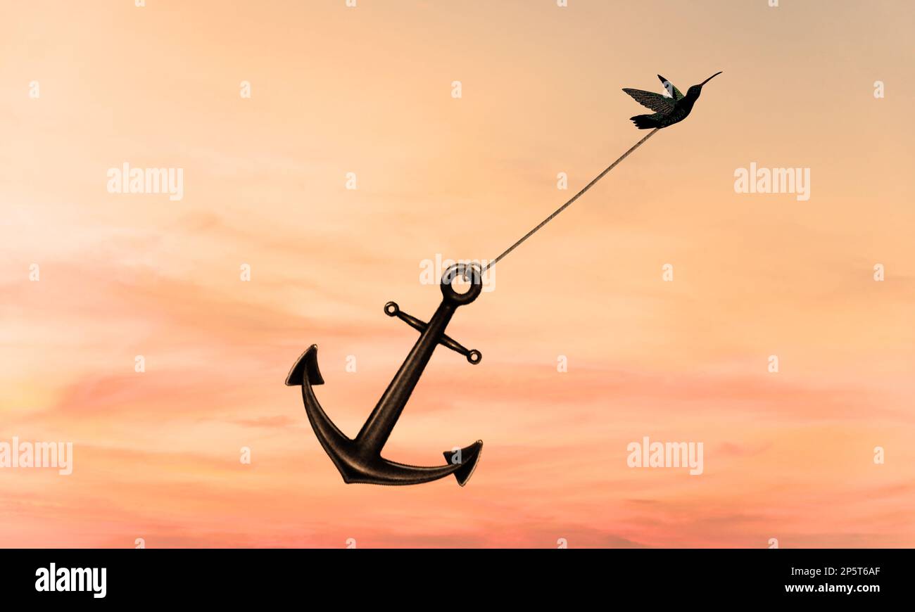 Struggle and Challenge. Metaphor and Figure of Speech Concept. Heavy ...