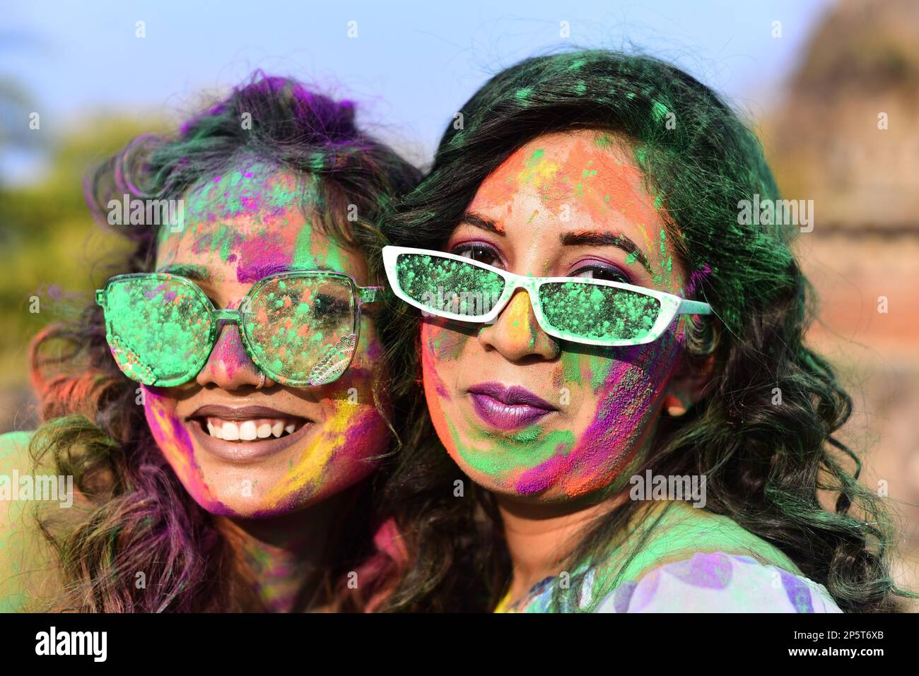 Madhya Pradesh, India, Jabalpur, March 07, 2023 : Indian model khushboo choudhary along with ...