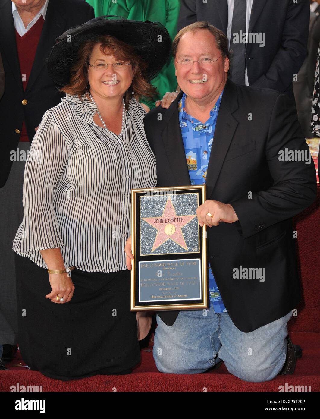 HOLLYWOOD, CA - NOVEMBER 01: John Lasseter and wife Nancy Lasseter ...