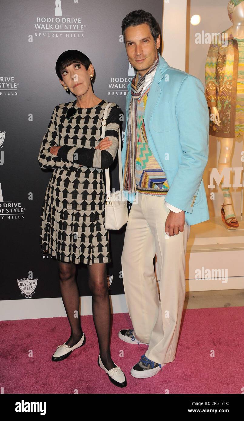 BEVERLY HILLS, CA - OCTOBER 23: Peggy Moffitt and Cameron Silver arrive ...