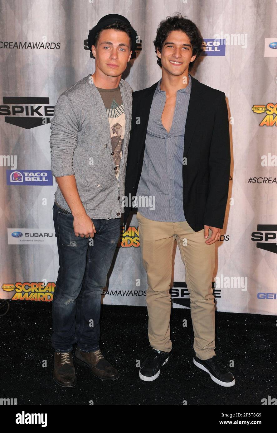 UNIVERSAL CITY, CA - OCTOBER 15: Actors Colton Haynes and Tyler Posey ...