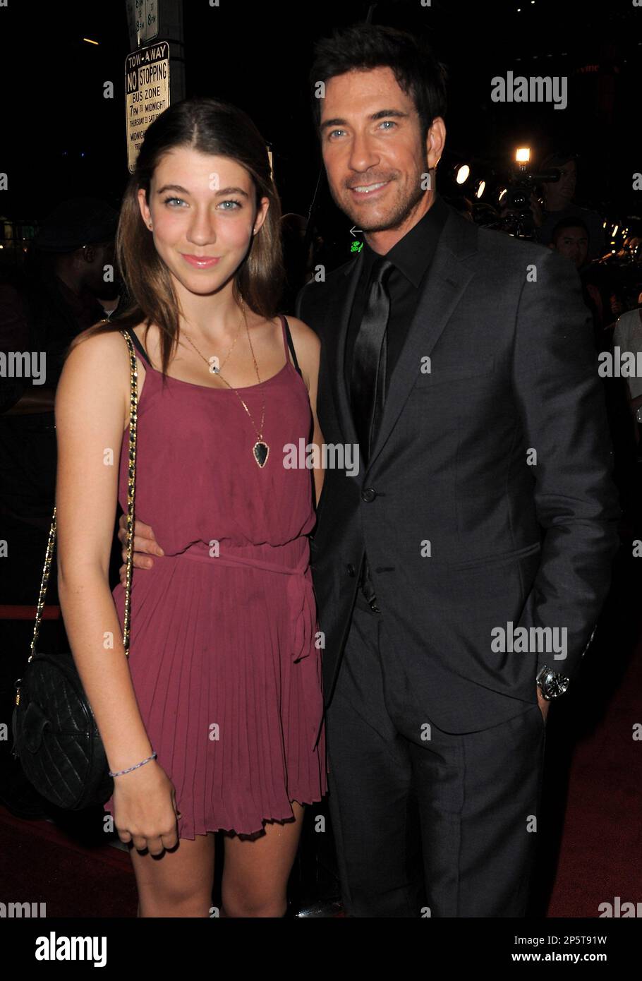 HOLLYWOOD, CA - OCTOBER 03: Actor Dylan McDermott and his daughter ...