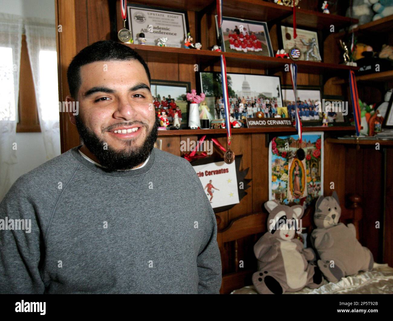 This photo taken Dec. 12, 2012 in Aurora, Ill. shows, Ignacio "Nacho ...