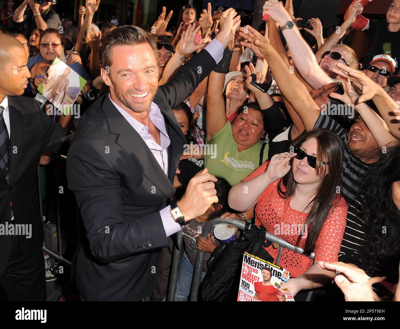UNIVERSAL CITY, CA - OCTOBER 02: Actor Hugh Jackman arrives at the ...