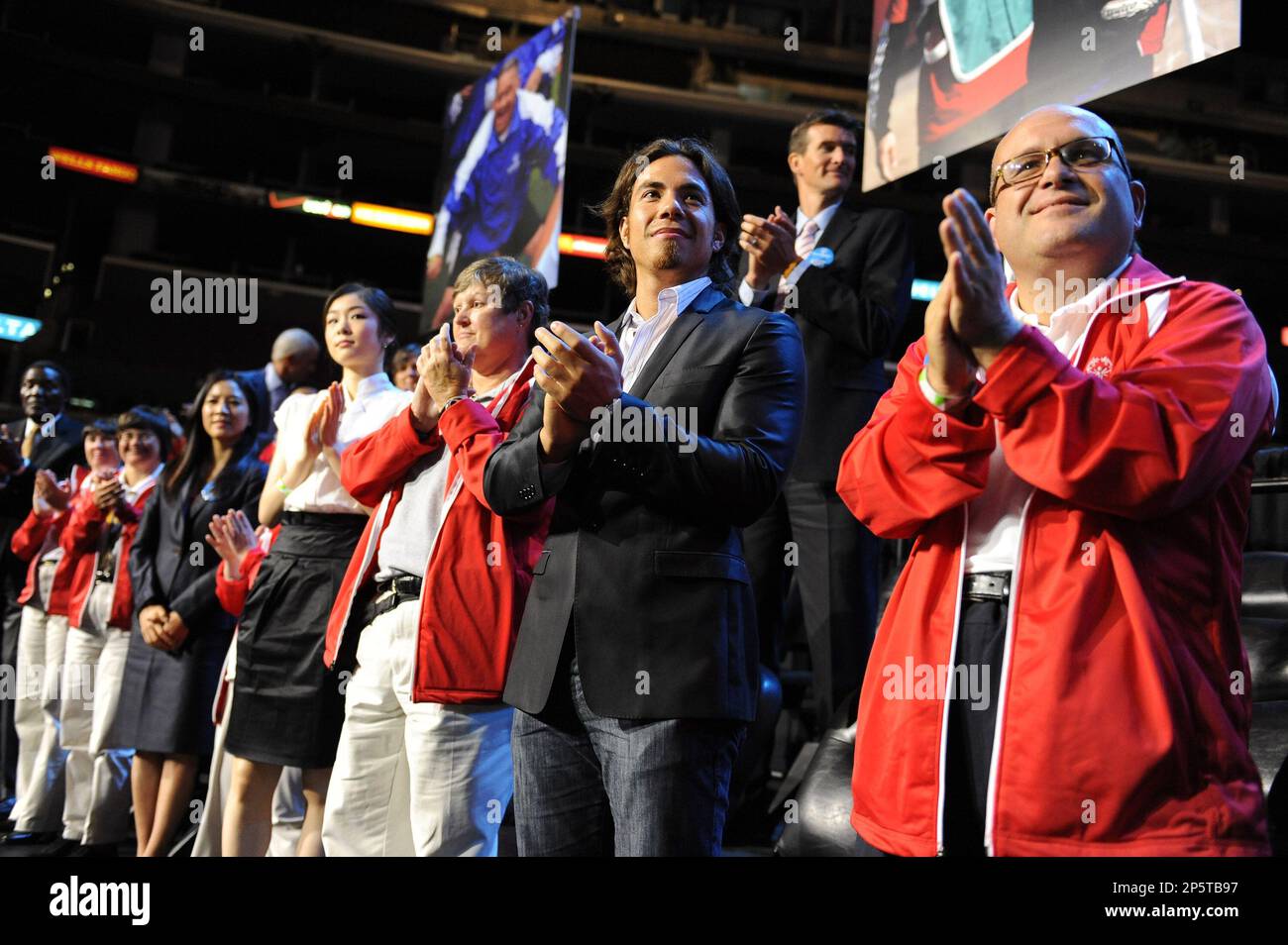 LOS ANGELES, CA - SEPTEMBER 14: Apolo Ohno and Eddie Mack attend the ...