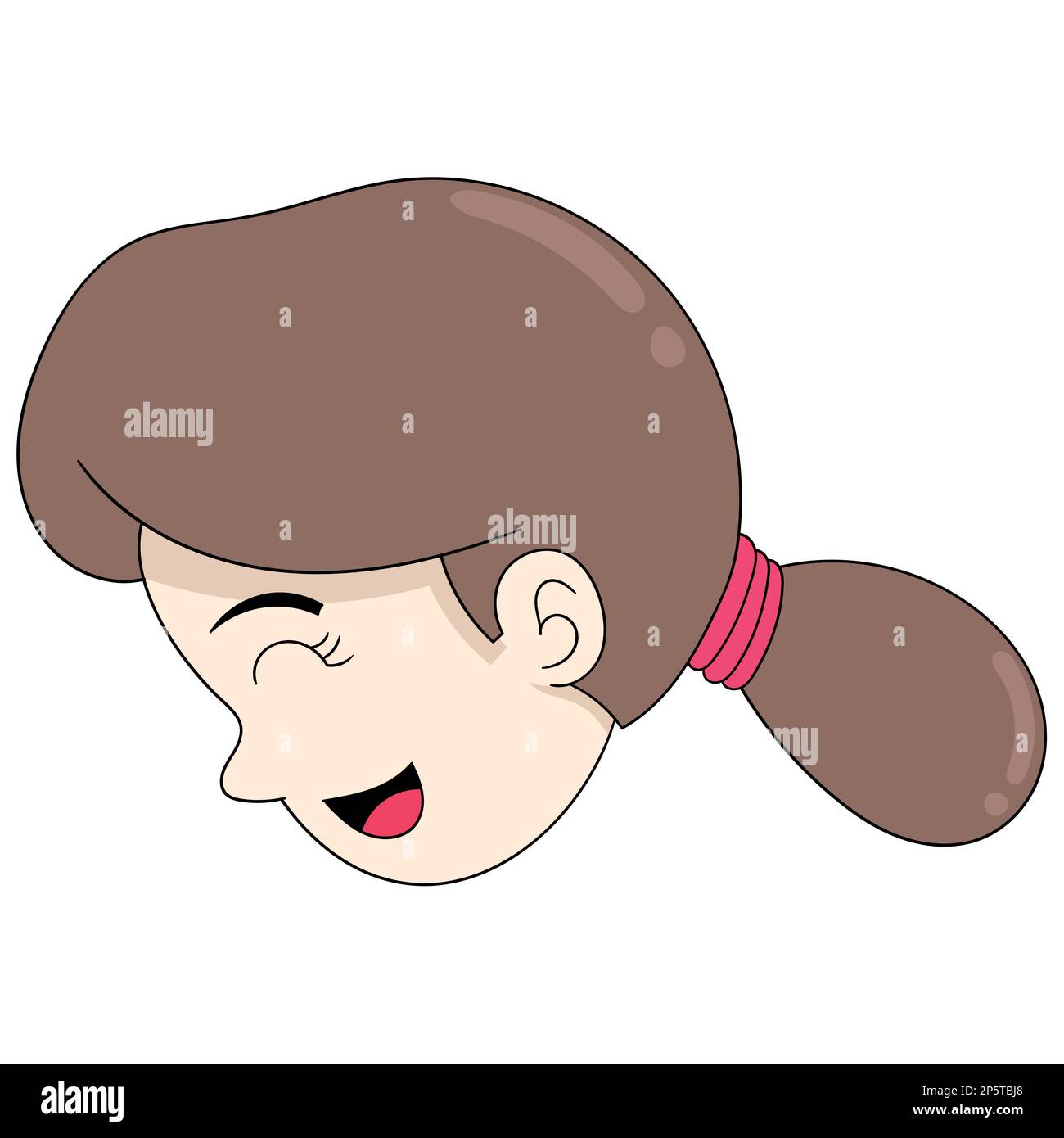 happy mom emoticon head smiling Stock Vector Image & Art - Alamy