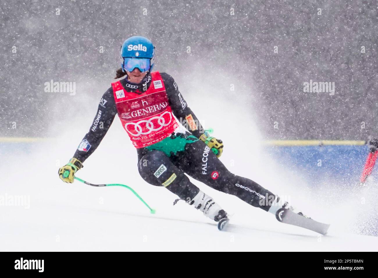 Kvitfjell 20230305.Elena Curtoni from Italy in the FIS World Cup in alpine super G for women in ...