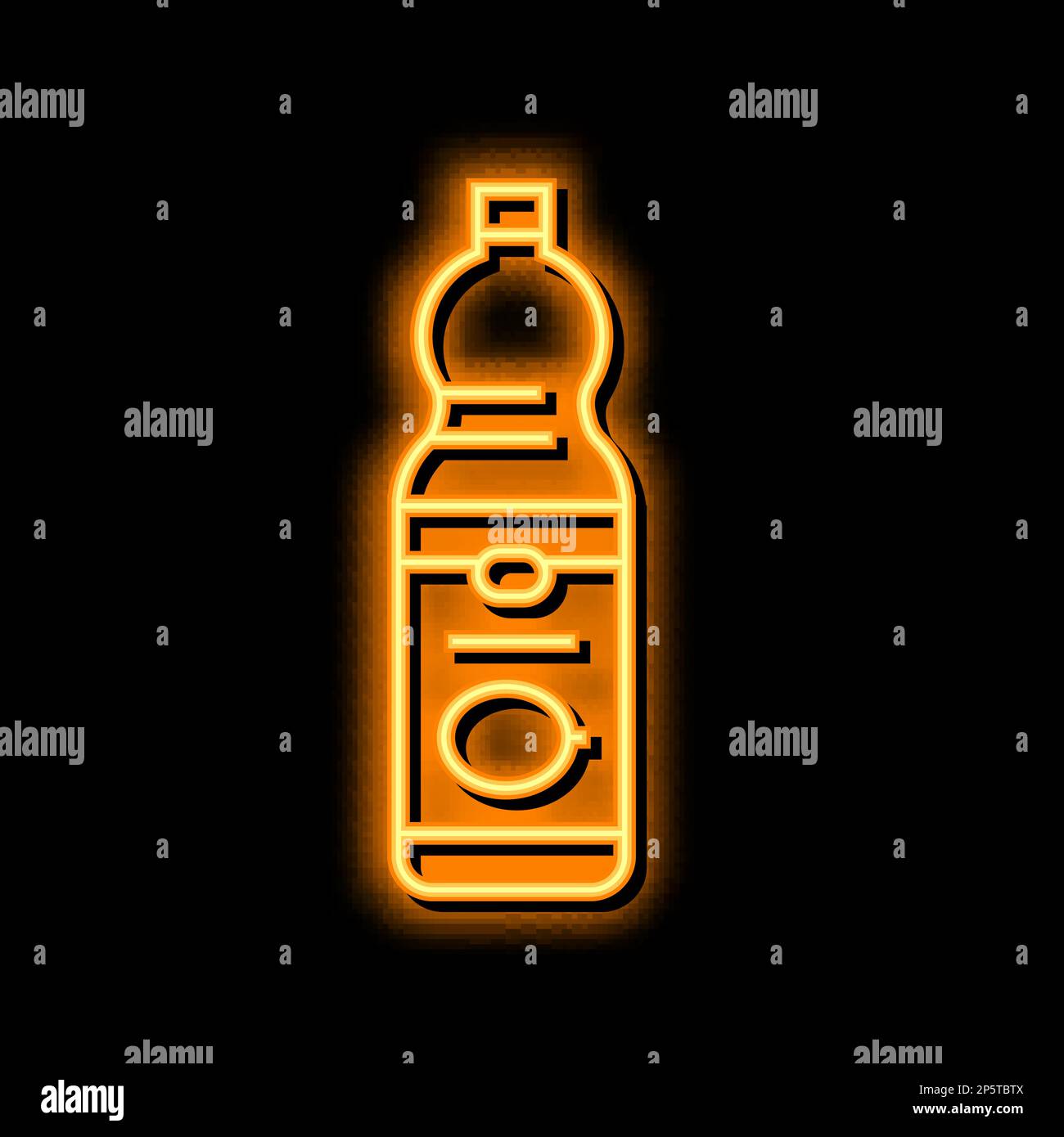 juice lemon bottle neon glow icon illustration Stock Vector Image & Art ...