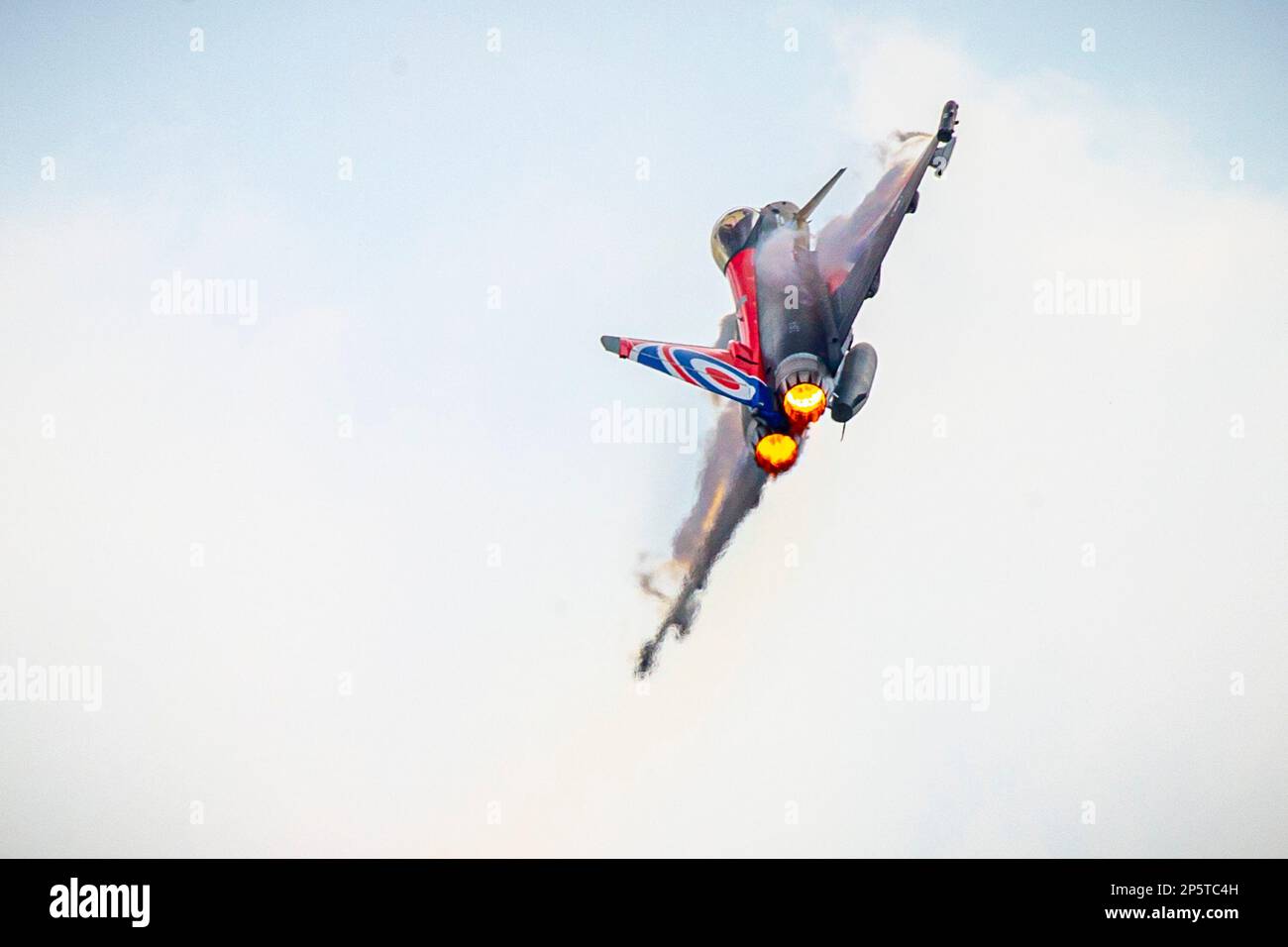 The RAF Typhoon display aircraft with Union Jack livery Stock Photo - Alamy