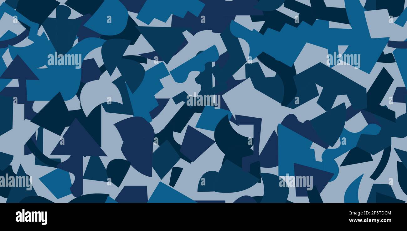Fun colorful shapes seamless pattern. Vector illustration in retro ...