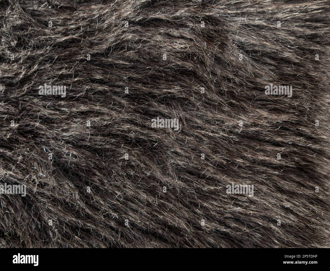 Long gray fake fur texture cover. Synthetic fiber soft faux fur macro ...