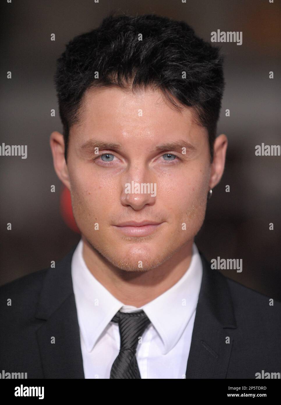 WESTWOOD, CA - OCTOBER 20: Actor Toby Hemingway arrives at the "In Time ...