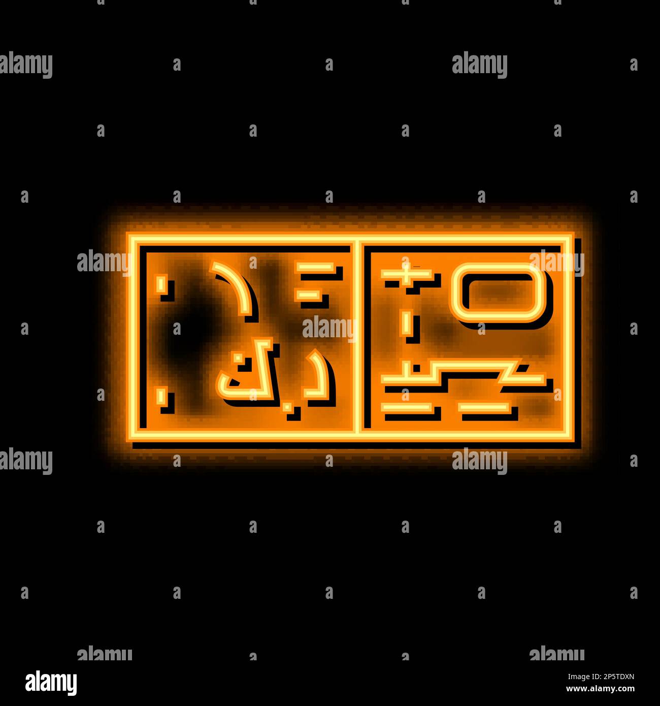 kuwaiti dinar kwd neon glow icon illustration Stock Vector Image & Art ...