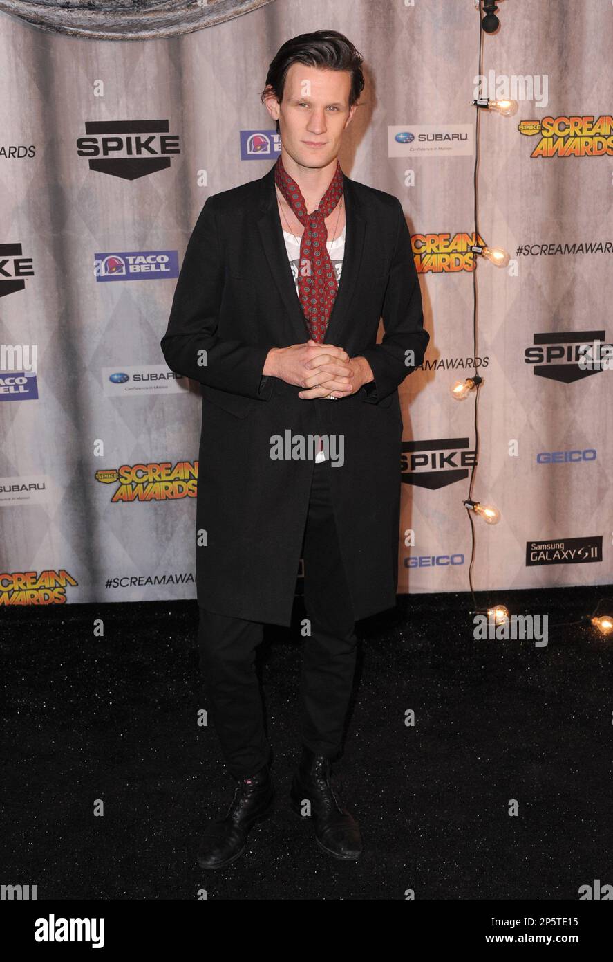 UNIVERSAL CITY, CA - OCTOBER 15: Actor Matt Smith arrives at Spike TV's ...