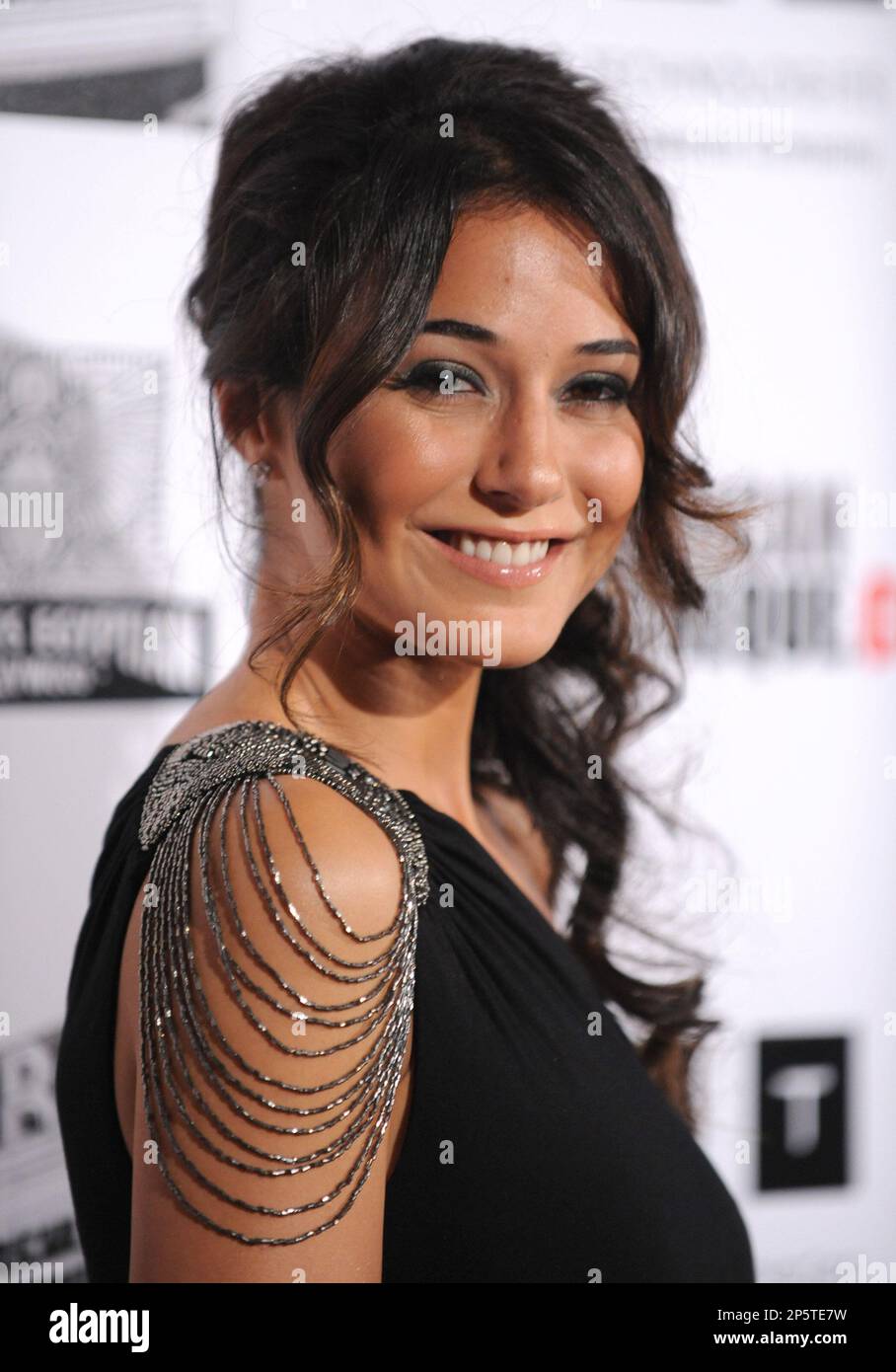 BEVERLY HILLS, CA - OCTOBER 14: Actress Emmanuelle Chriqui arrives at ...