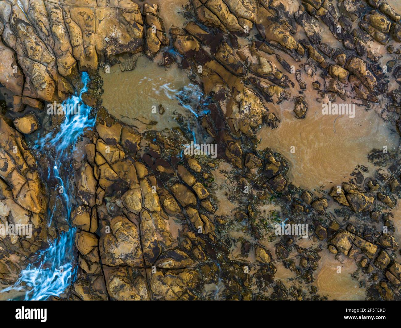 Above the rock platform looking down at North Avoca on the Central ...