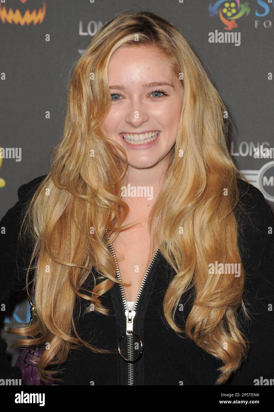 LOS ANGELES, CA - OCTOBER 09: Actress Greer Grammer arrives at the 3rd ...