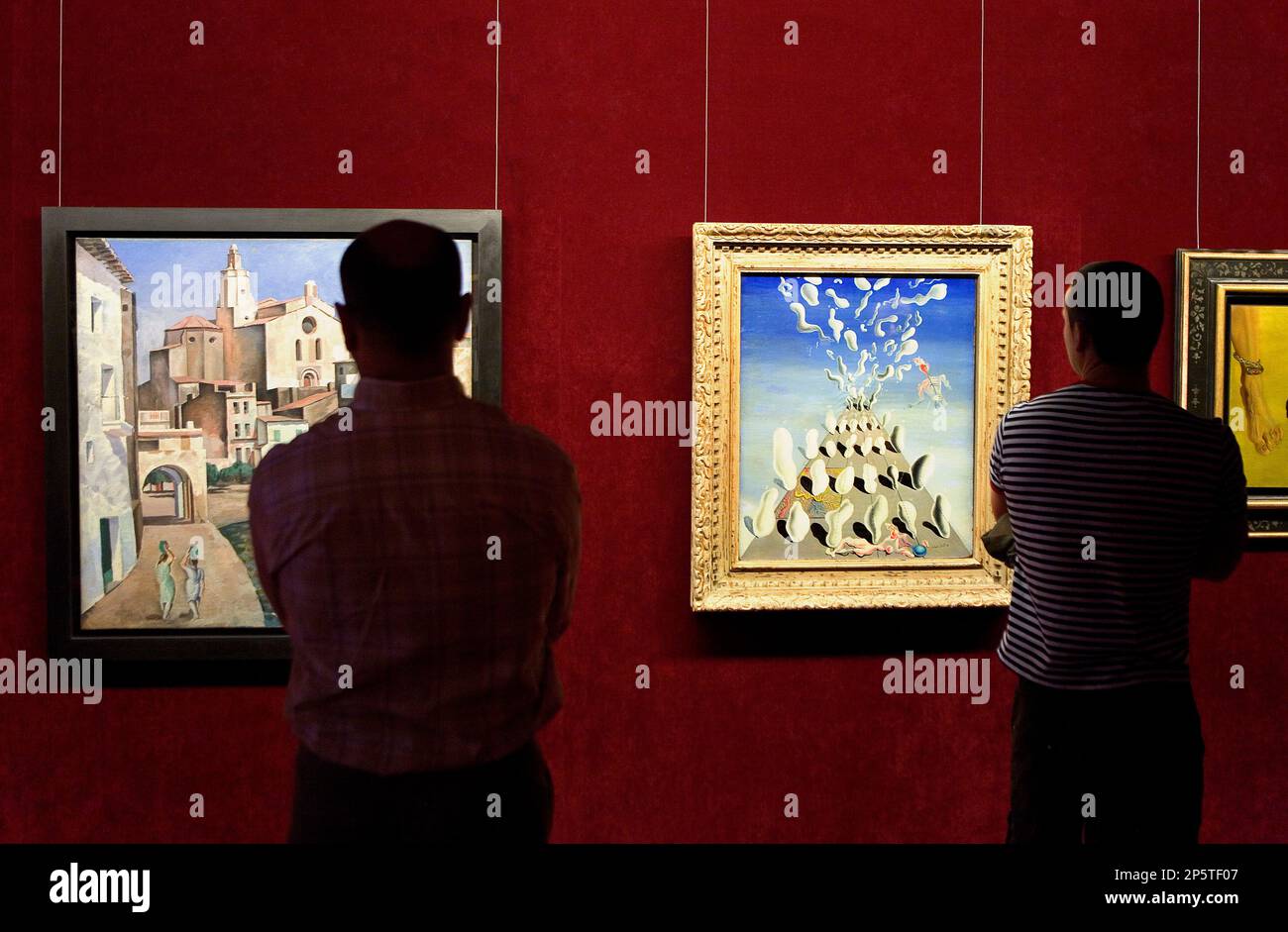 Dalí´s Theatre Museum. At right `Carne de gallina inaugural´. At left ...