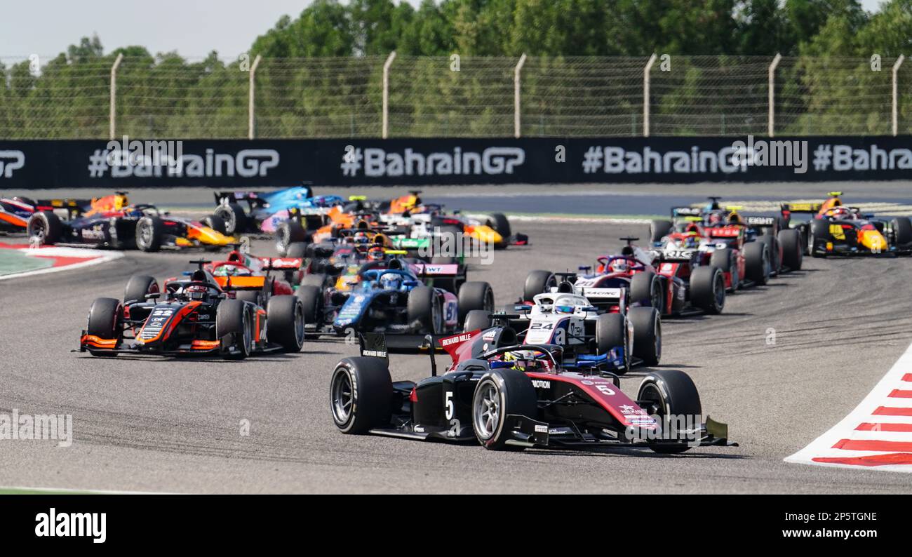 Art Grand Prix's Theo Pourchaire leads the F2 Feature Race ahead of the ...
