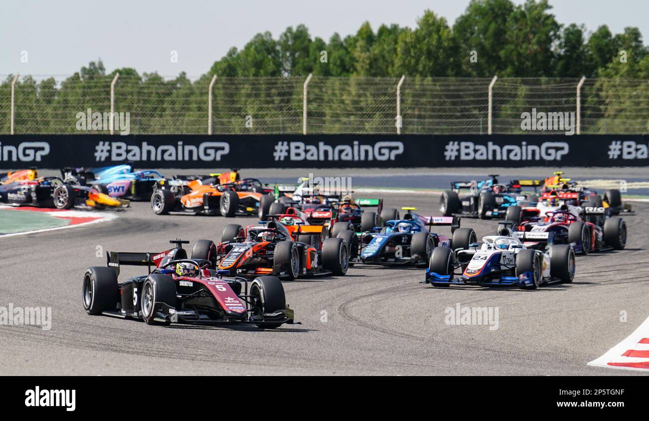Art Grand Prix's Theo Pourchaire leads the F2 Feature Race ahead of the ...