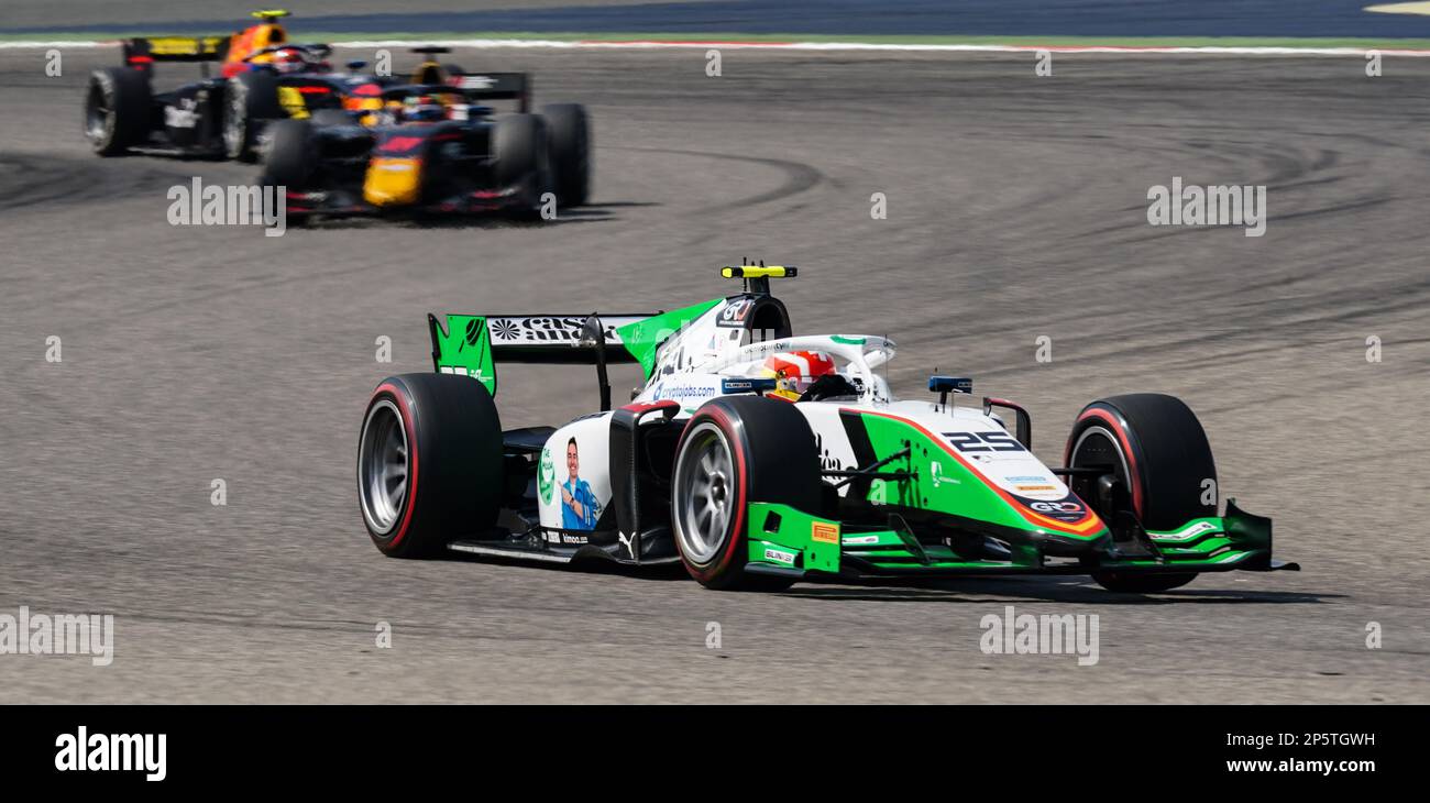 Campos Racing's Ralph Boschung during the F2 Feature Race ahead of the ...