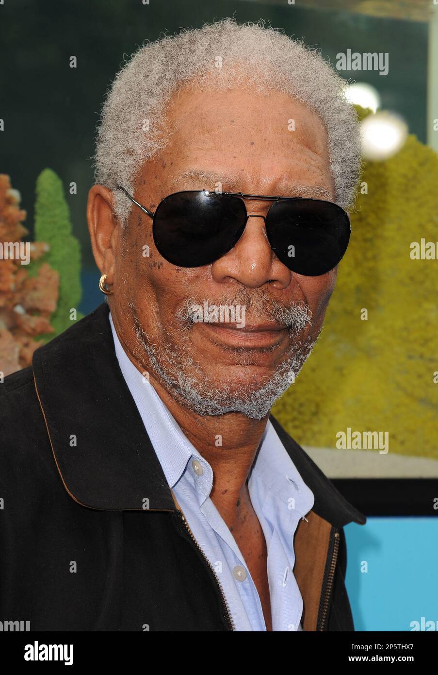 WESTWOOD, CA - SEPTEMBER 17: Morgan Freeman arrives at the "Dolphin ...