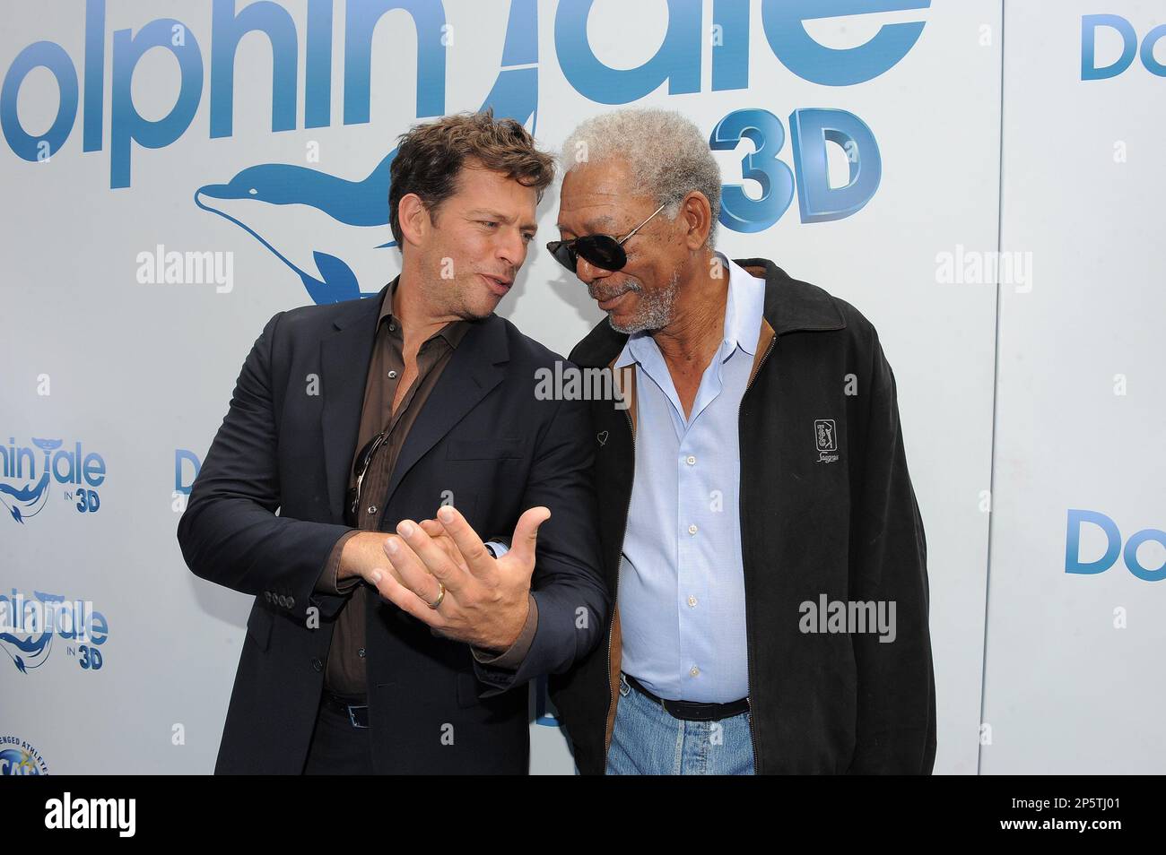 WESTWOOD, CA - SEPTEMBER 17: Harry Connick Jr. and Morgan Freeman ...