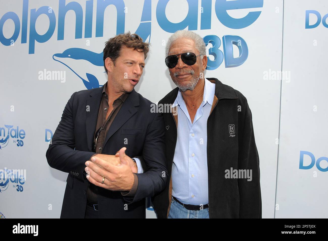 WESTWOOD, CA - SEPTEMBER 17: Harry Connick Jr. and Morgan Freeman ...