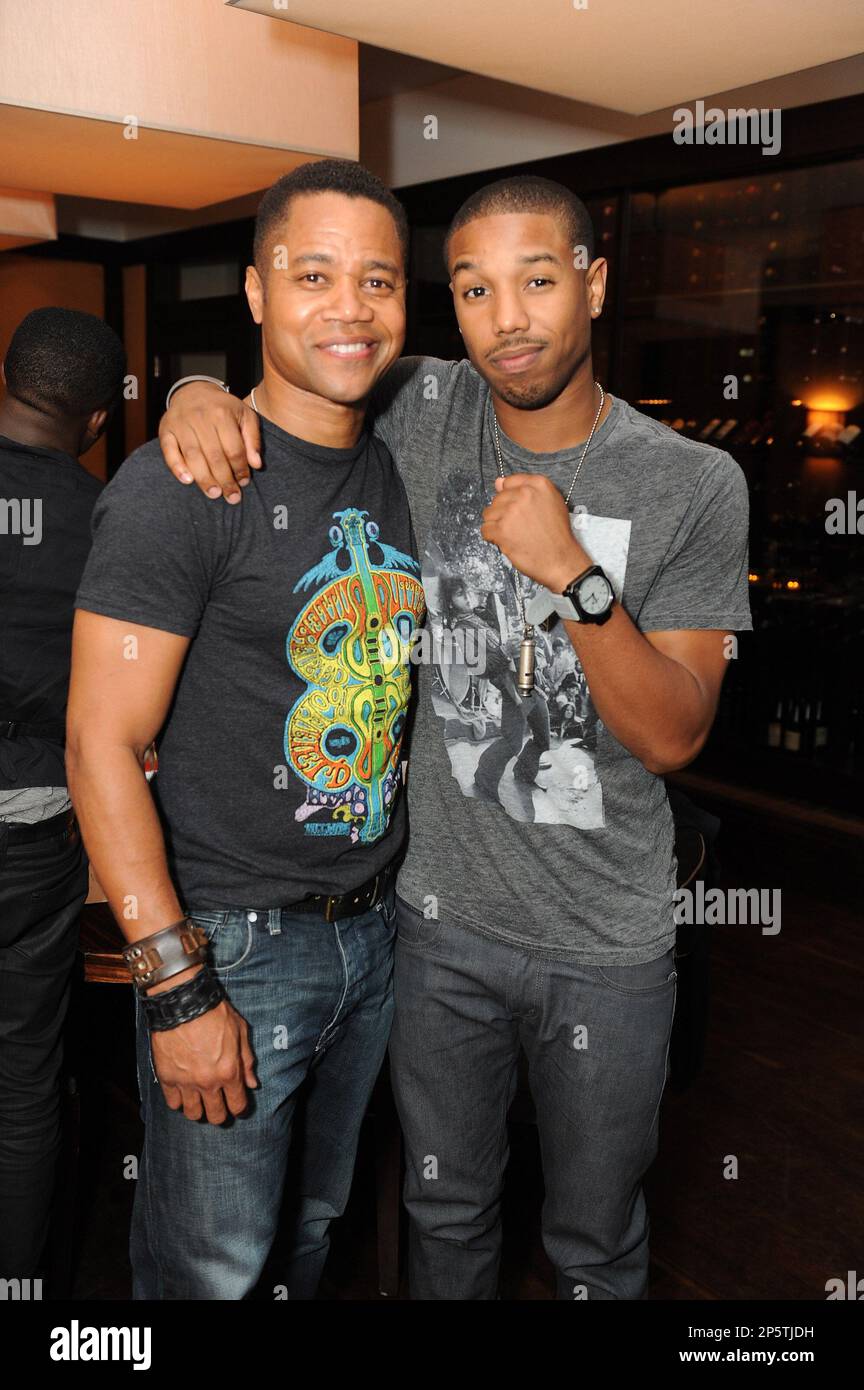 LOS ANGELES, CA - SEPTEMBER 13: Cuba Gooding Jr. and Michael B. Jordan ...