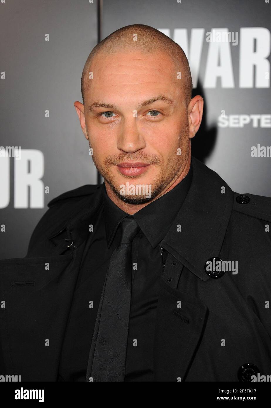 HOLLYWOOD, CA - SEPTEMBER 06: Actor Tom Hardy arrives at the "Warrior ...