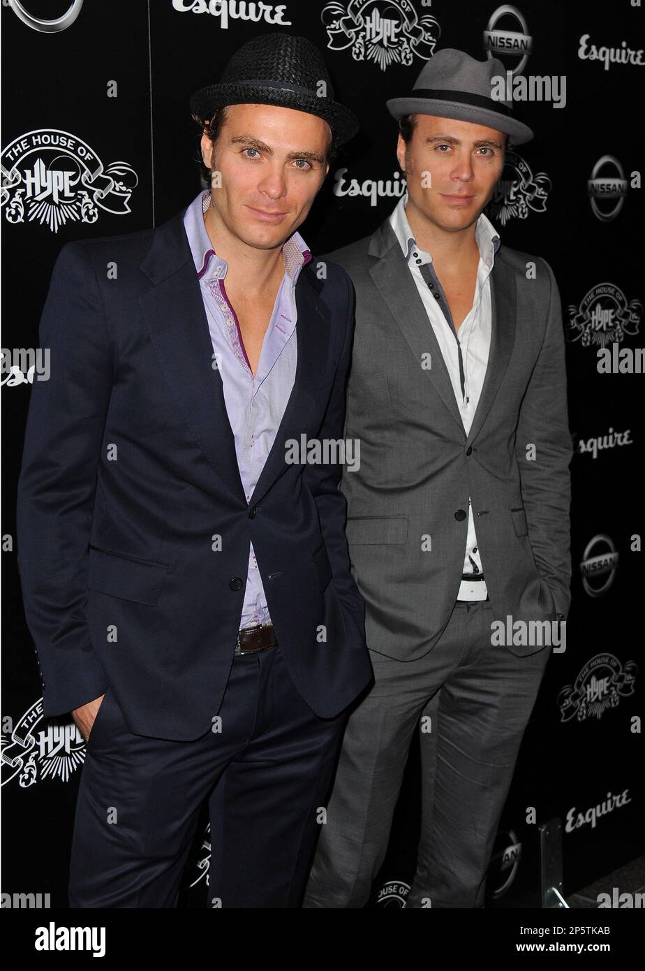 BEVERLY HILLS, CA - AUGUST 28: Marc Blackham and Allister Blackham of ...