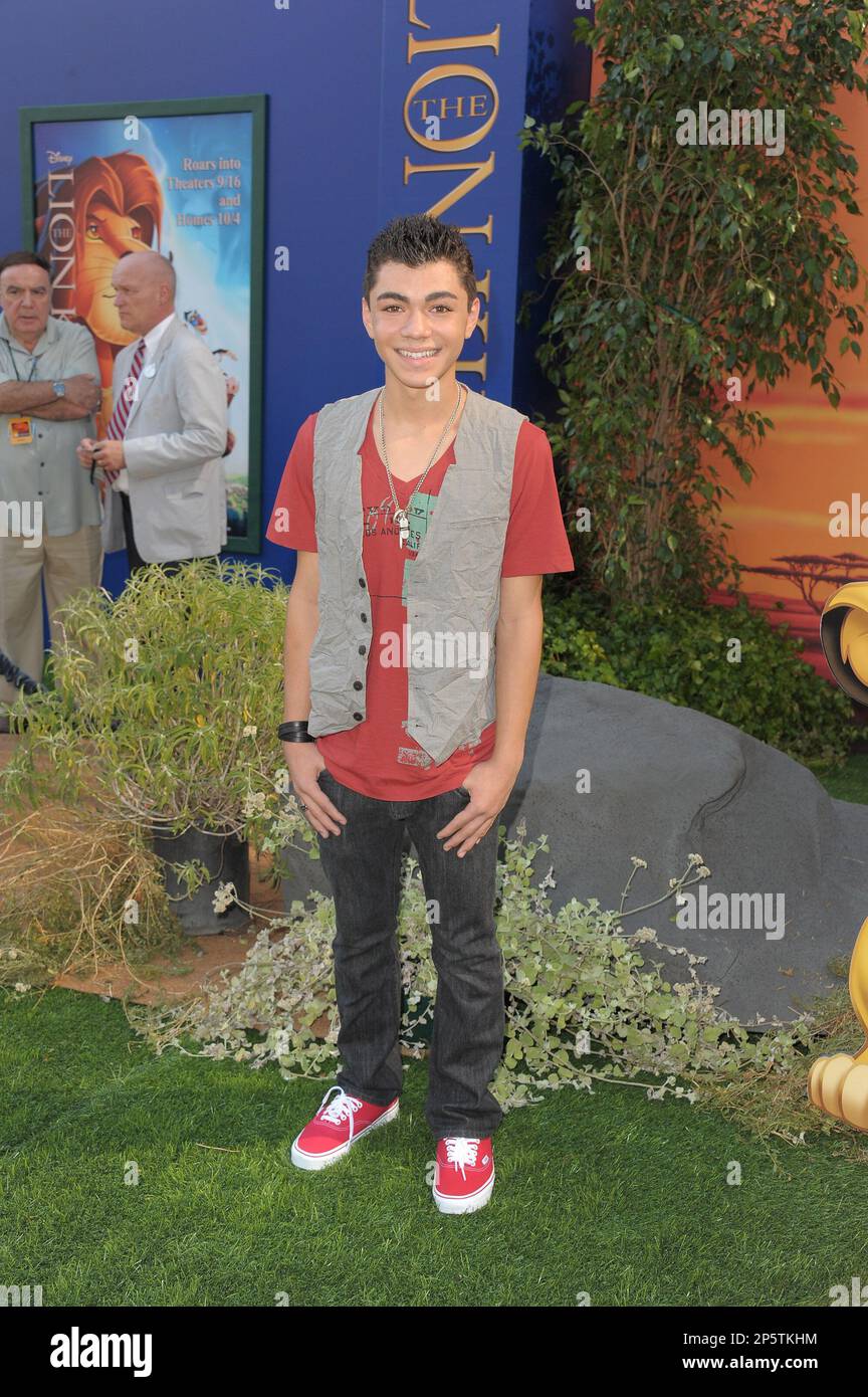 HOLLYWOOD, CA - AUGUST 27: Adam Irigoyen arrives at "The Lion King 3d ...