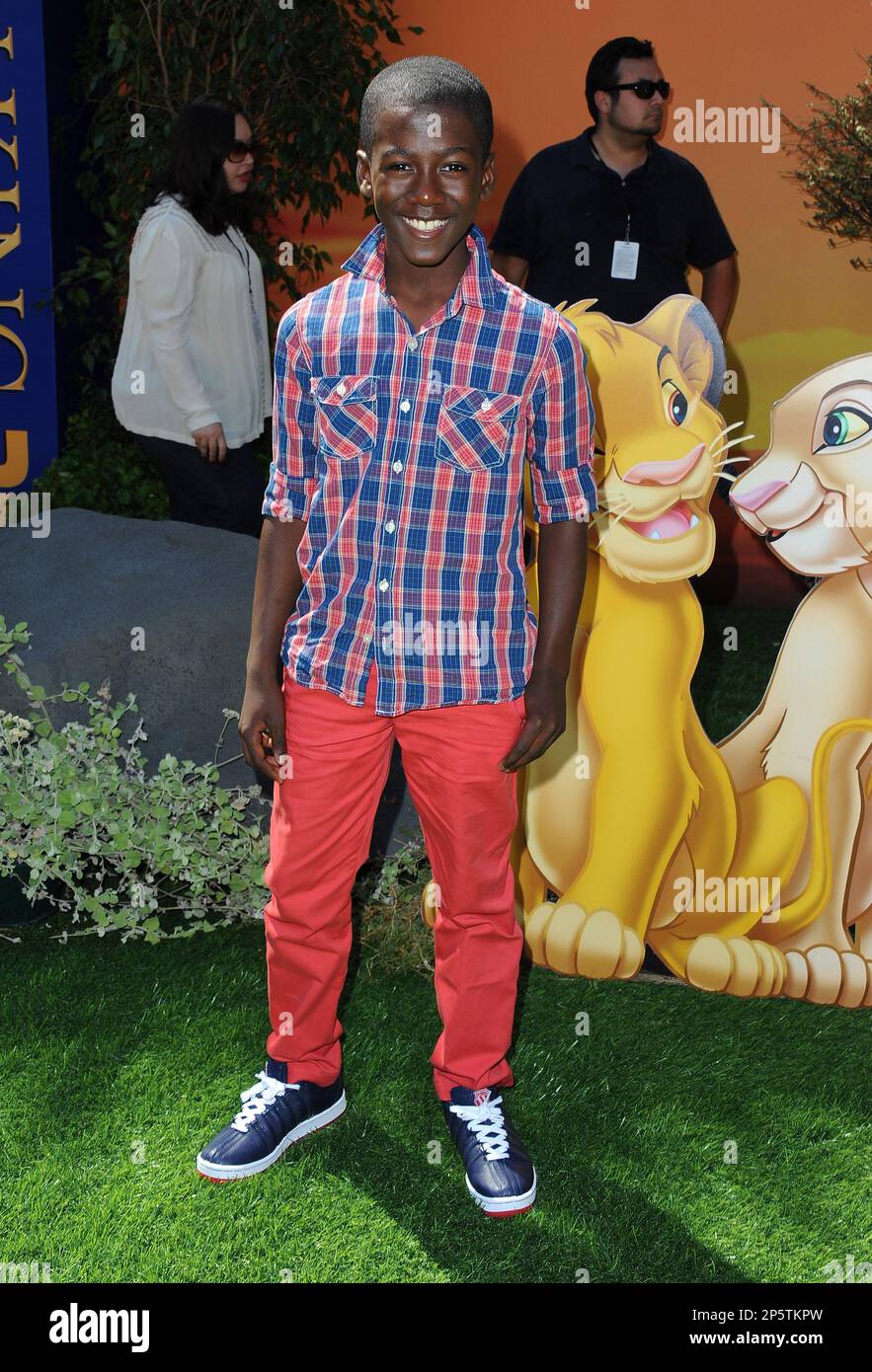 HOLLYWOOD, CA - AUGUST 27: Actor Kwesi Boakye arrives at "The Lion King ...