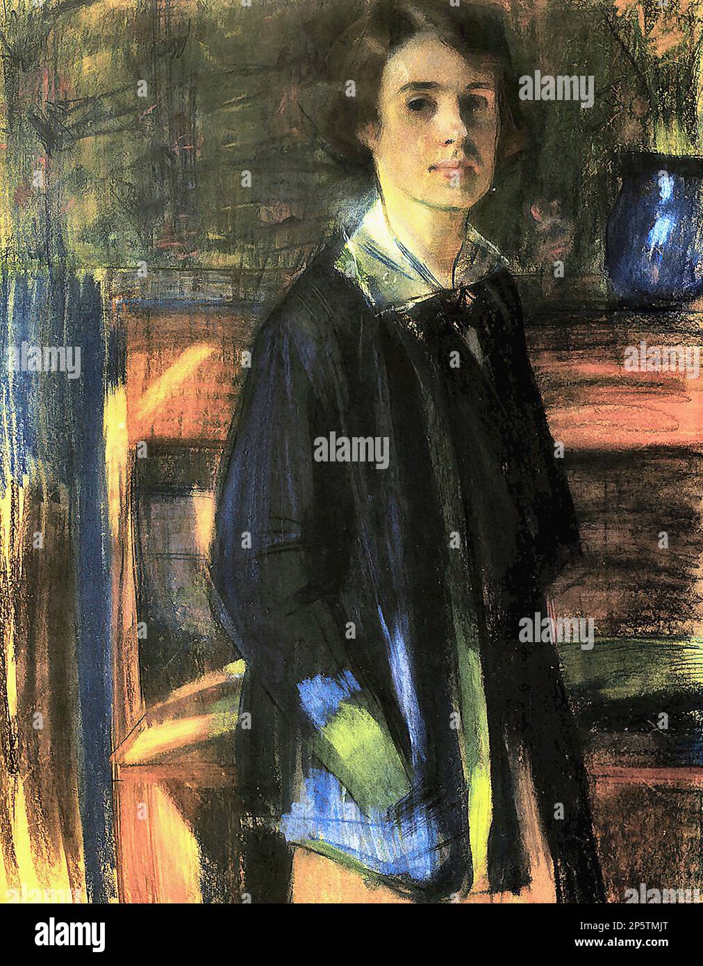 Мурашко Александр - Портрет художницы Л. М. Ковалевской - Русская школа ...