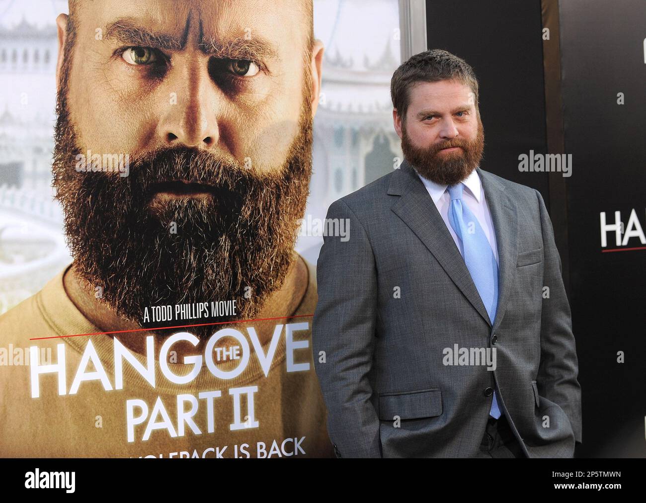 HOLLYWOOD, CA - MAY 19: Actor Zach Galifianakis arrives at "The ...