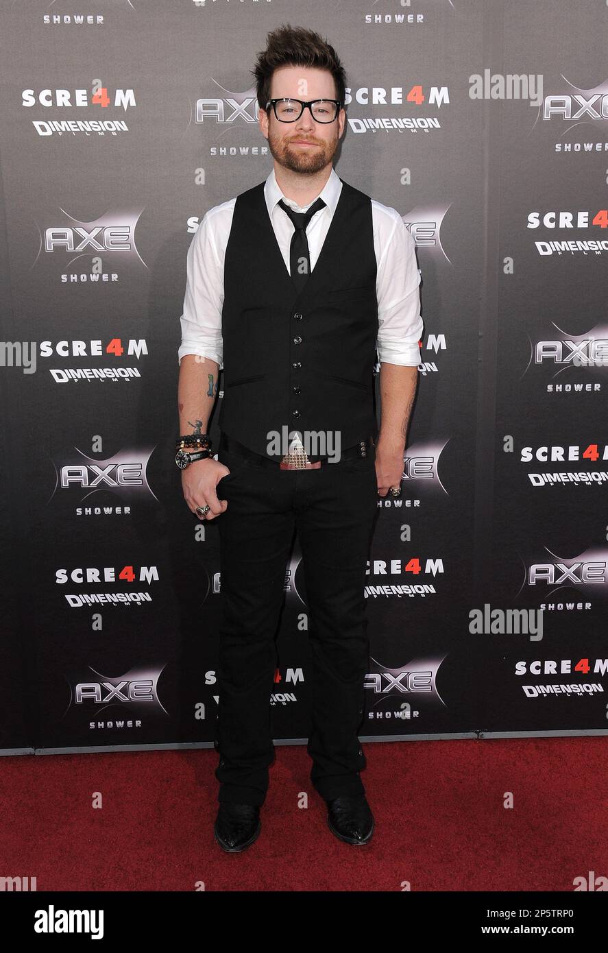 HOLLYWOOD, CA - APRIL 11: David Cook arrives at the "Scre4m" Los ...