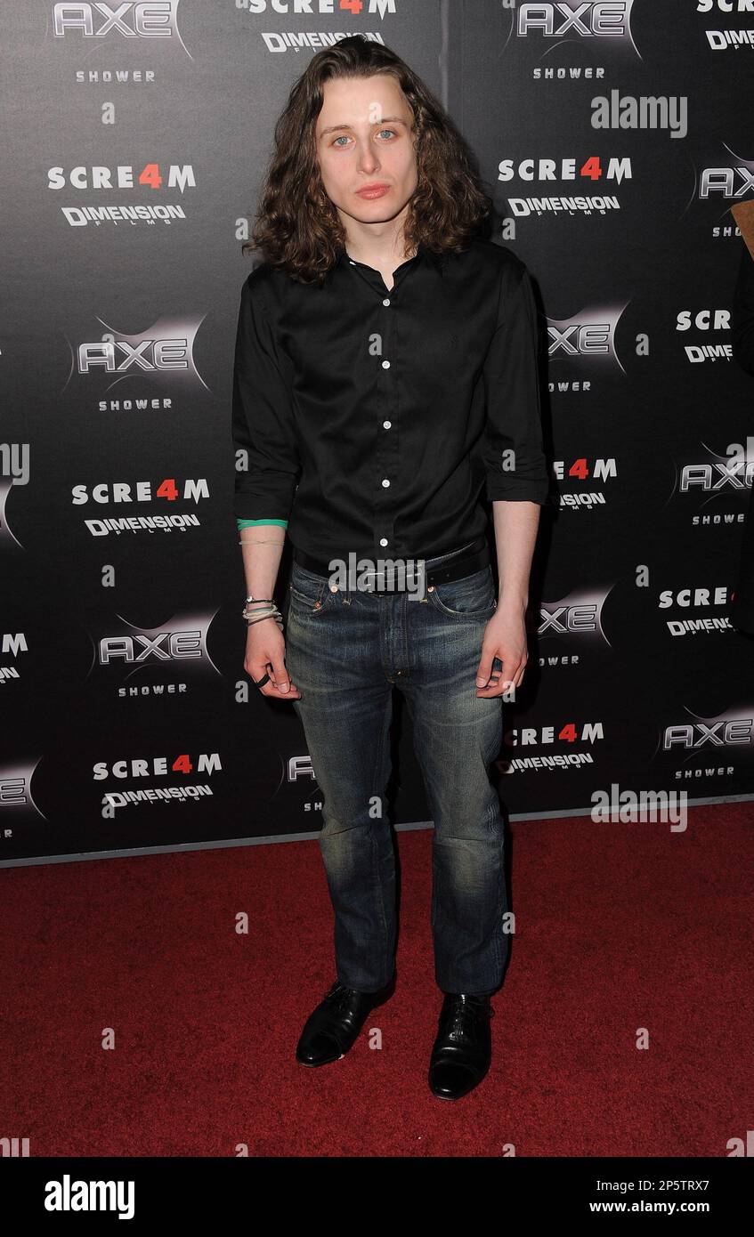 HOLLYWOOD, CA - APRIL 11: Actor Rory Culkin arrives at the "Scre4m" Los ...