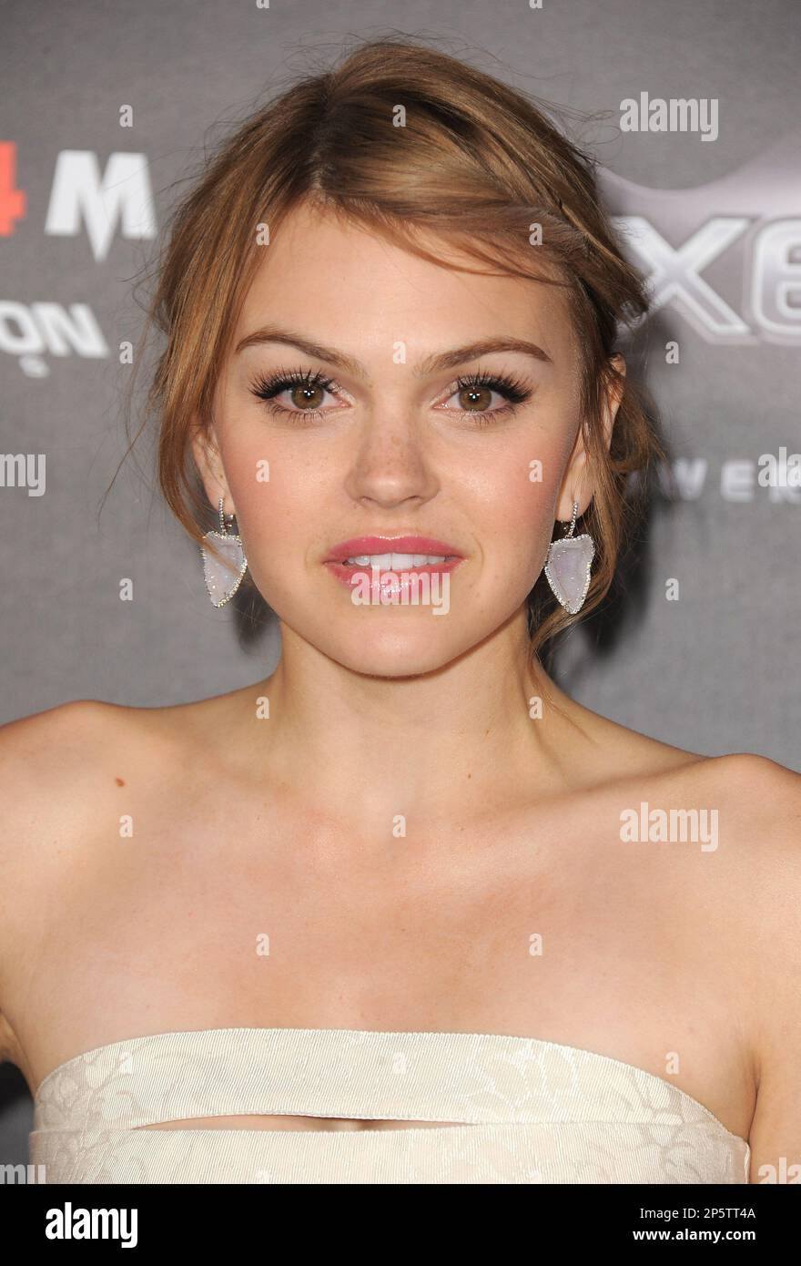 HOLLYWOOD, CA - APRIL 11: Actress Aimee Teegarden arrives at the ...