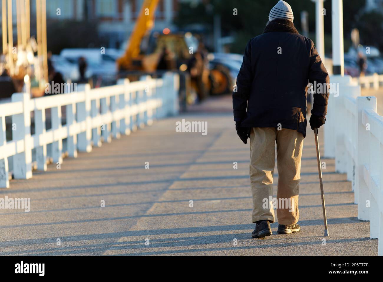 Old indian man walking stick hi-res stock photography and images - Alamy