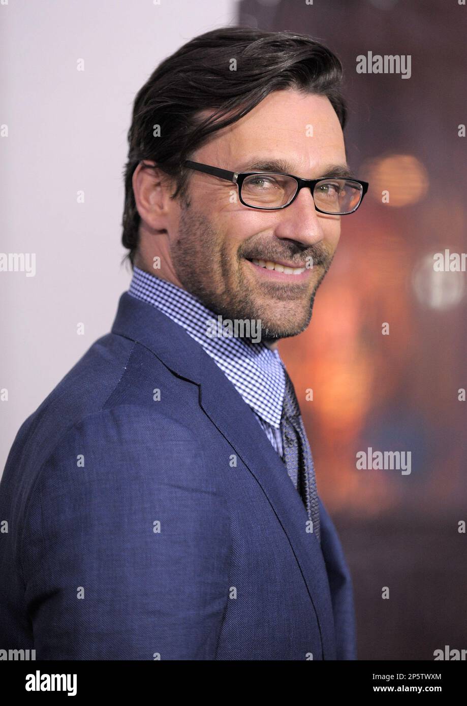LOS ANGELES, CA - MARCH 23: Actor Jon Hamm arrives at the premiere of ...