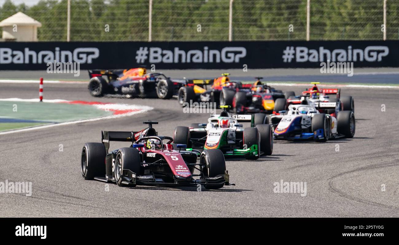 Art Grand Prix's Theo Pourchaire during the F2 Feature Race ahead of ...