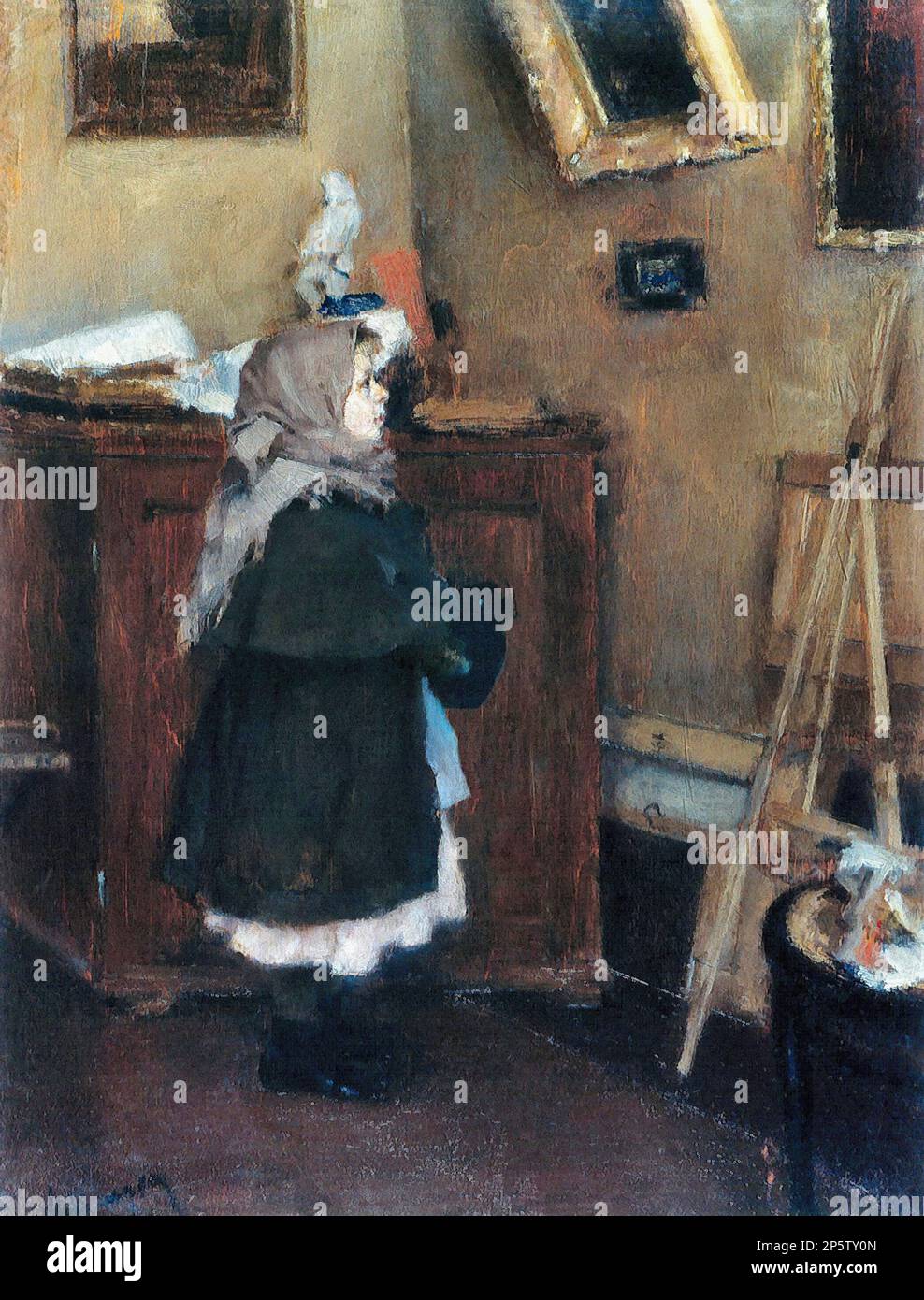 Нилус Петр Александрович - В мастерской художника - Русская школа - XIX ...