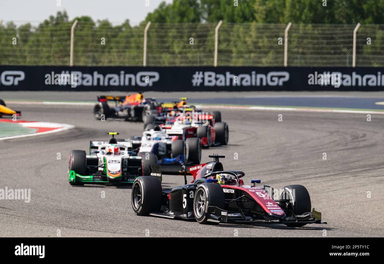 Art Grand Prix's Theo Pourchaire during the F2 Feature Race ahead of ...